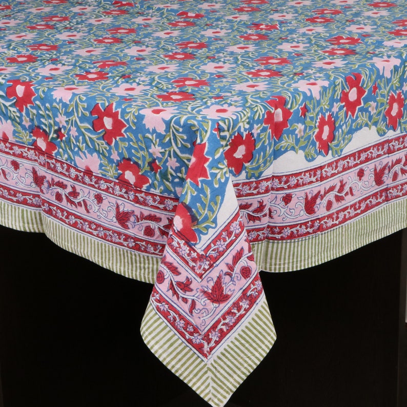 Cotton Table Cloths Anokhi Print Table Cover Table Mat Table - Etsy