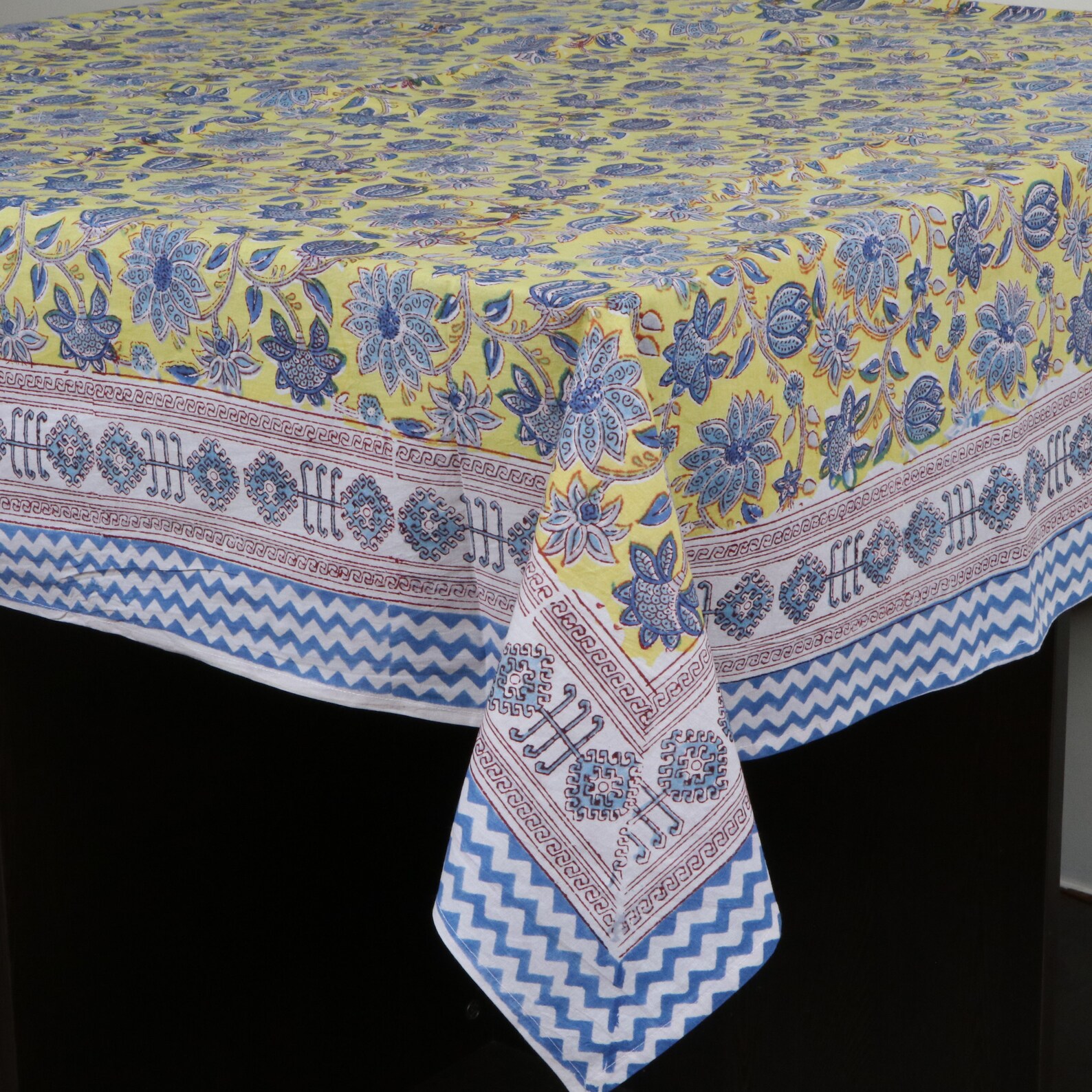 Cotton Table Cloths Anokhi Print Table Cover Table Mat Table - Etsy
