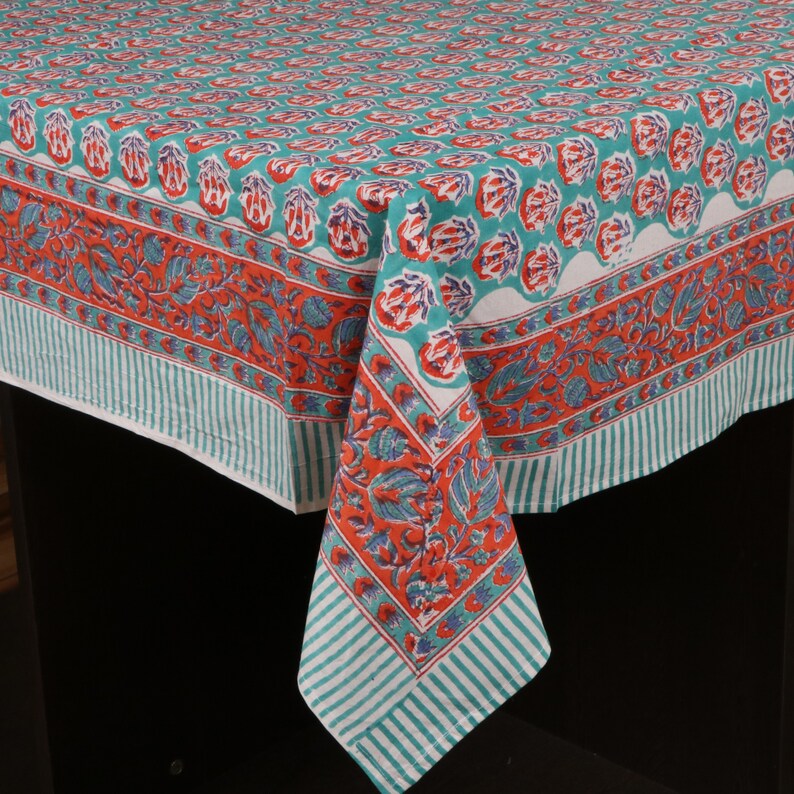 Cotton Table Cloths Anokhi Print Table Cover Table Mat Table - Etsy