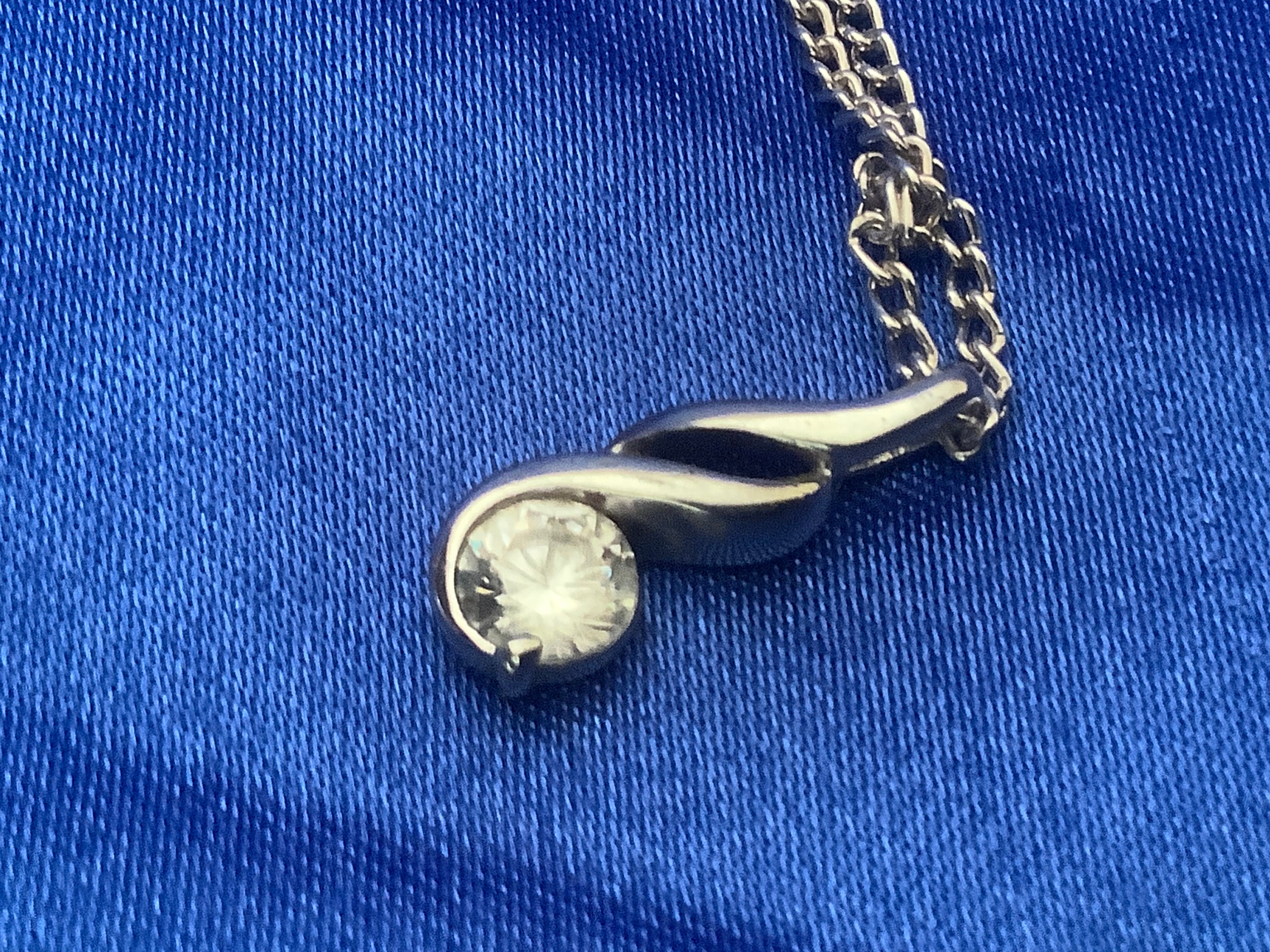 Vintage Pendant Marked CZ 925 Complete With Chain - Etsy