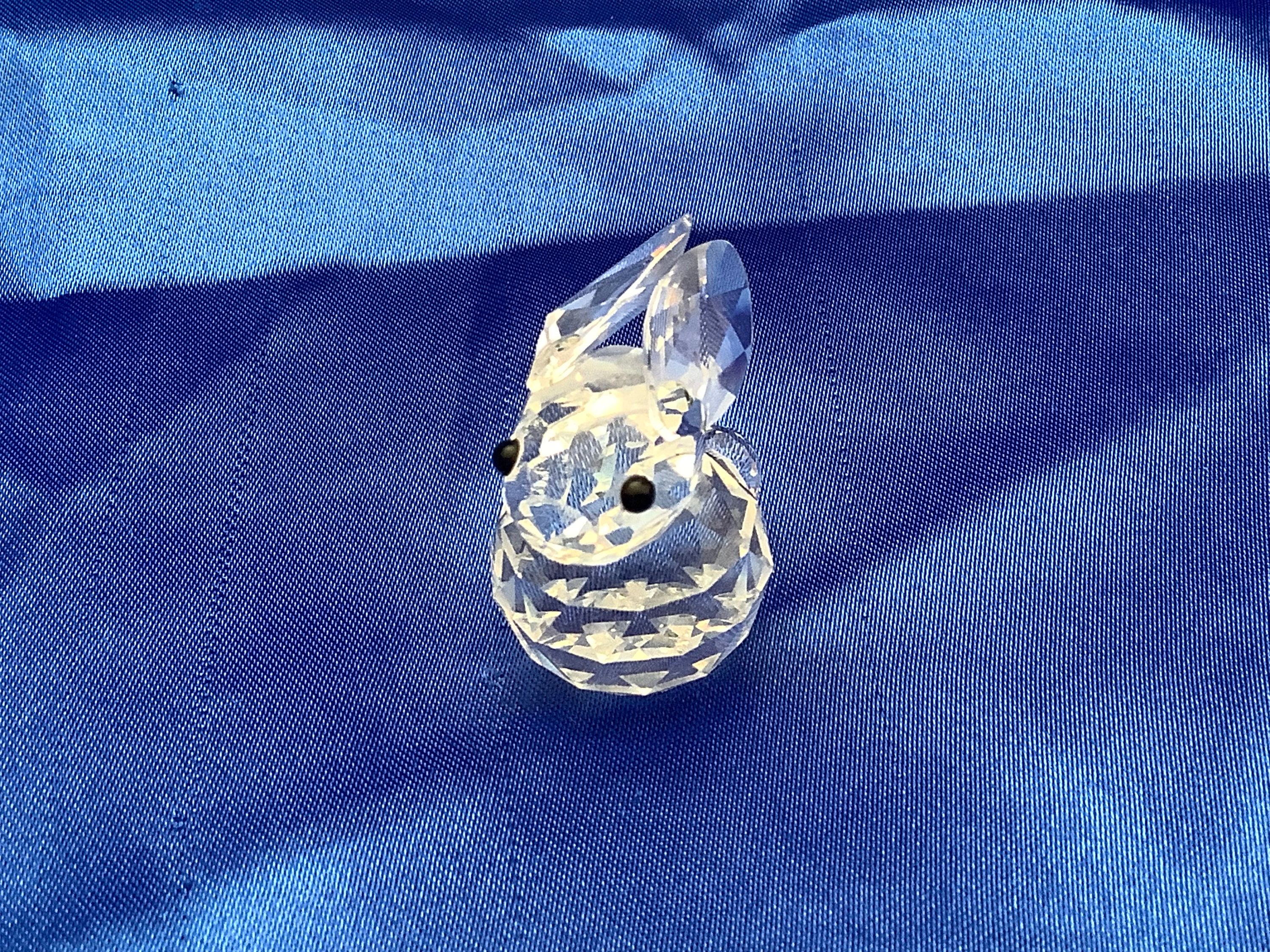 Small cut glass crystal rabbit by Swarovski | Etsy