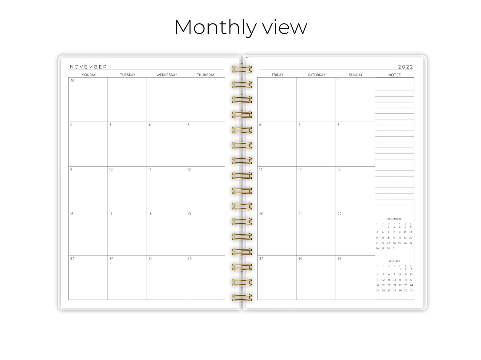 2023-2024 Hardcover Diary, Planner, A5 Planner, Weekly Planner ...