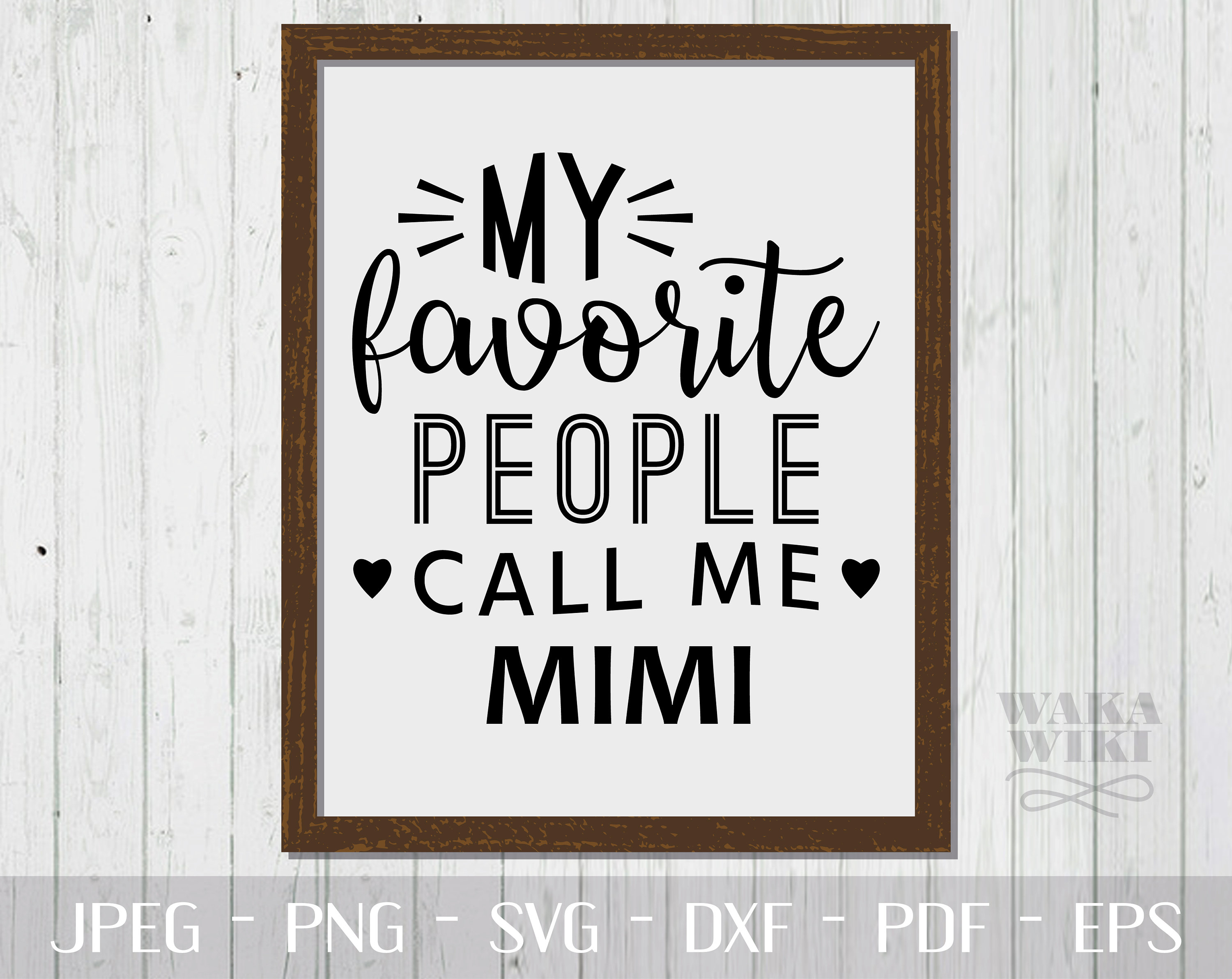 Mimi My Favorite People Call Me Mimi Grandmother Grandma Gift | Etsy