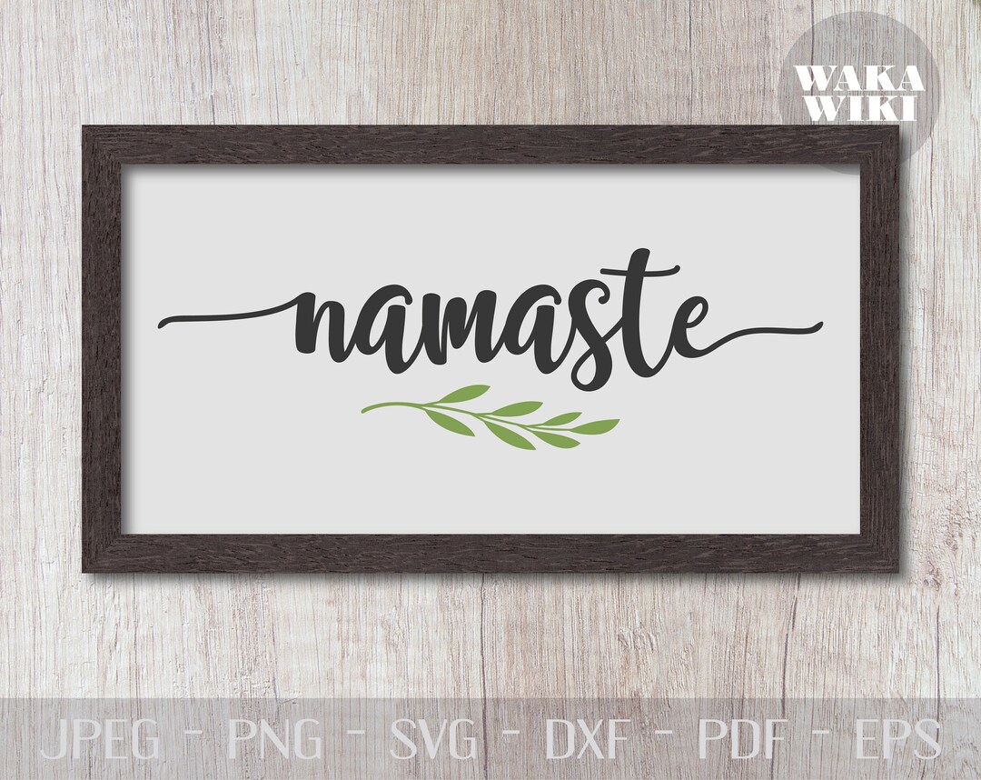 Namaste Home Entry Sign Zen Yoga Studio Decor Meditation Room - Etsy