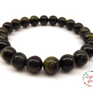 Hawk's Eye Bracelet, Falcon Eye Quartz Bracelet,grey Beaded Bracelet ...