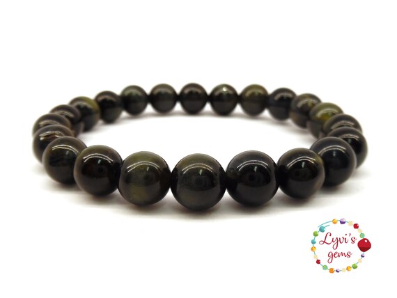 Hawk's Eye Bracelet Falcon Eye Quartz BraceletGrey | Etsy