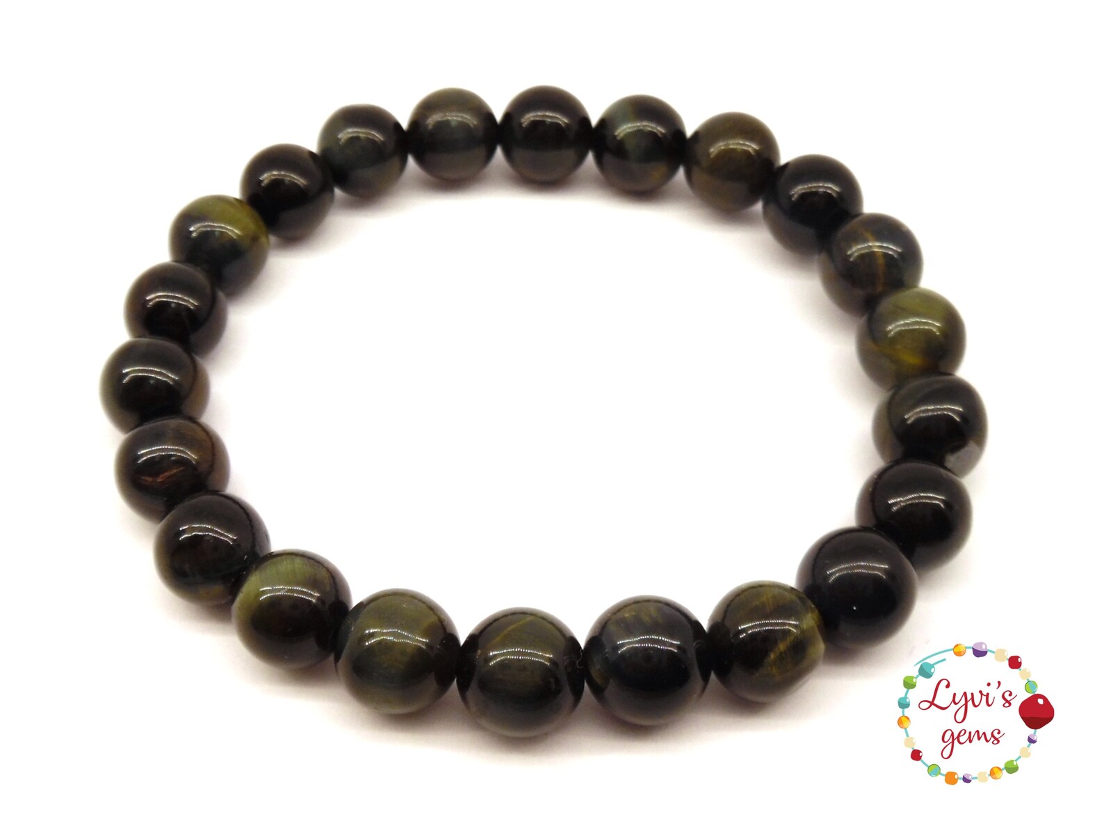 Hawk's Eye Bracelet Falcon Eye Quartz Braceletgrey - Etsy