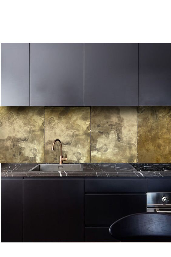 Aged Brass Tiles for Kitchen or Bathroom - Etsy