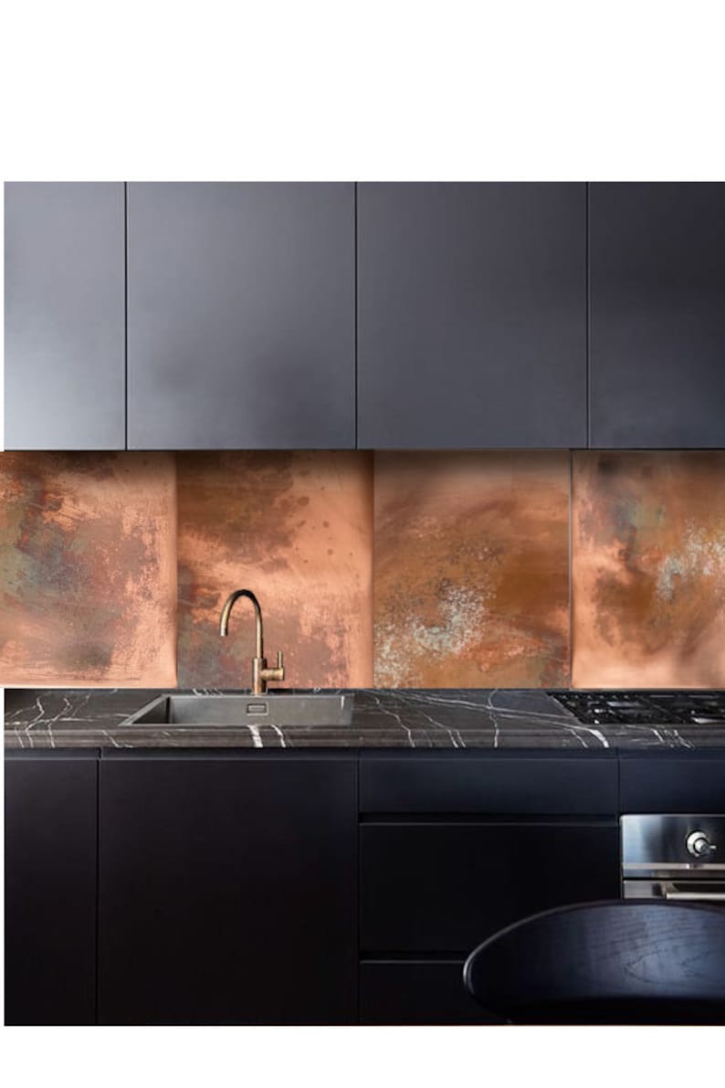 Copper Backsplash for Kitchen (style 2) - Etsy