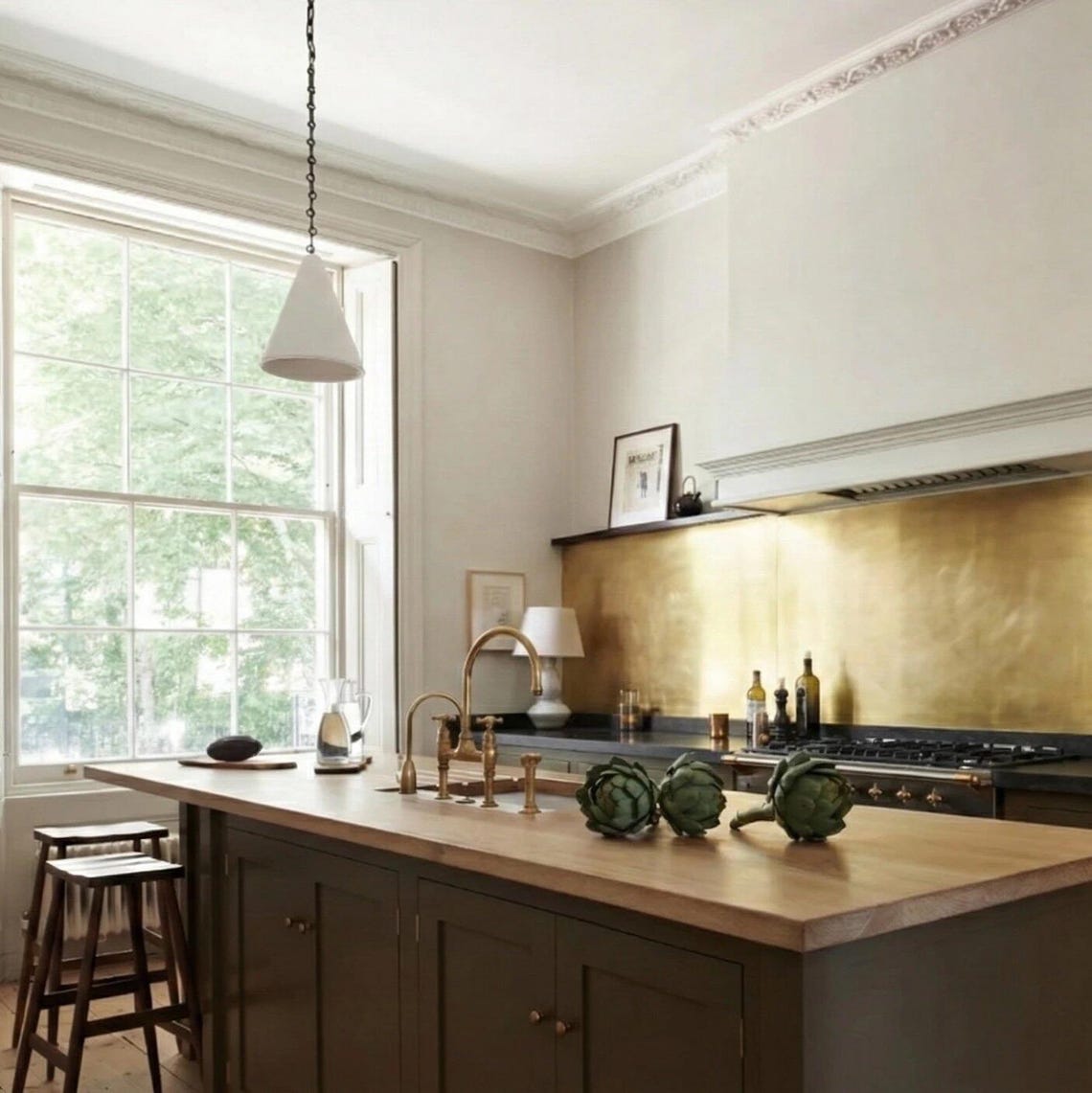 Custom Brass Backsplash Splashback – Kitchen & Bar Wall Cladding - Etsy