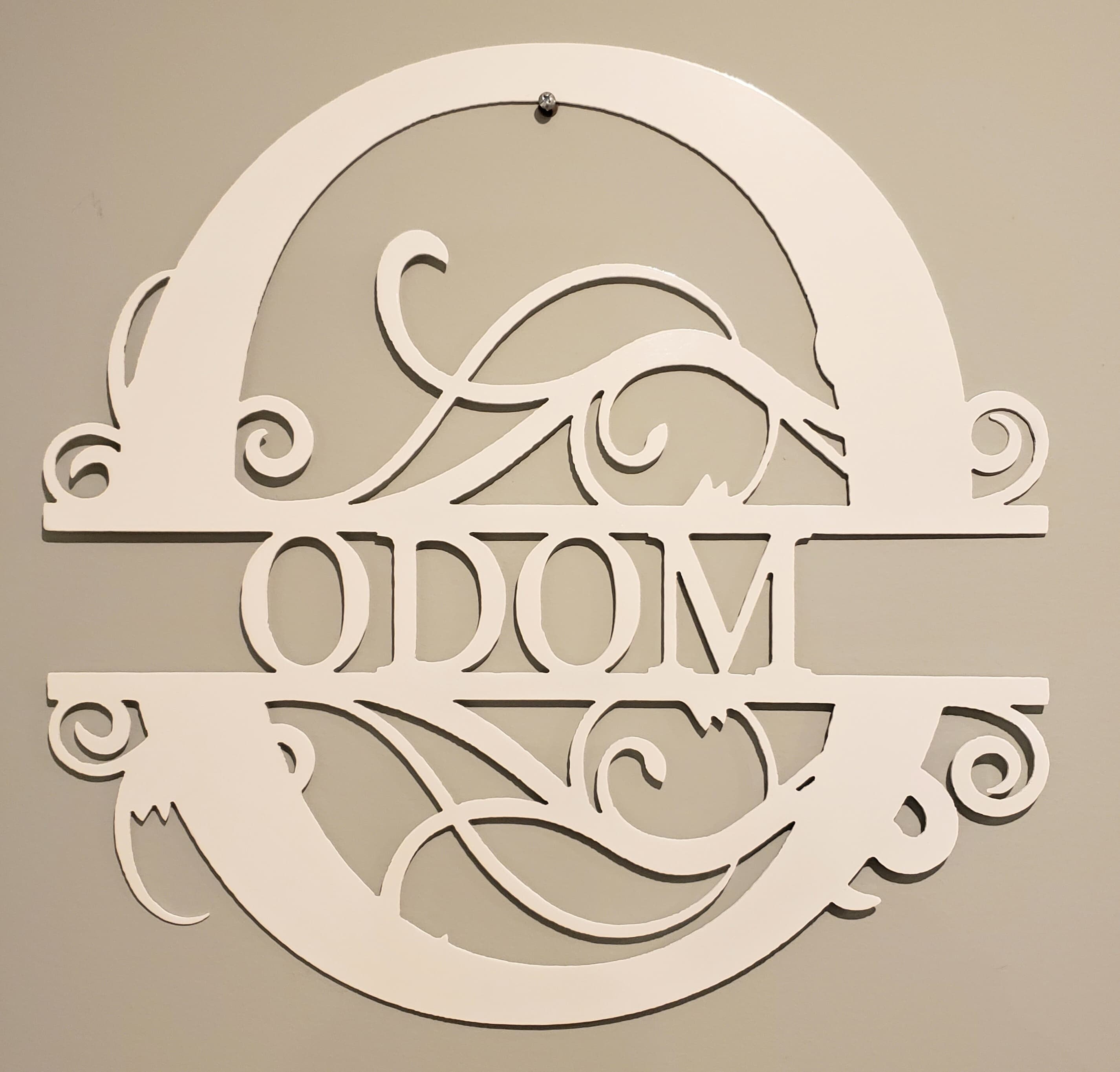 Customized Split Monogram | Etsy