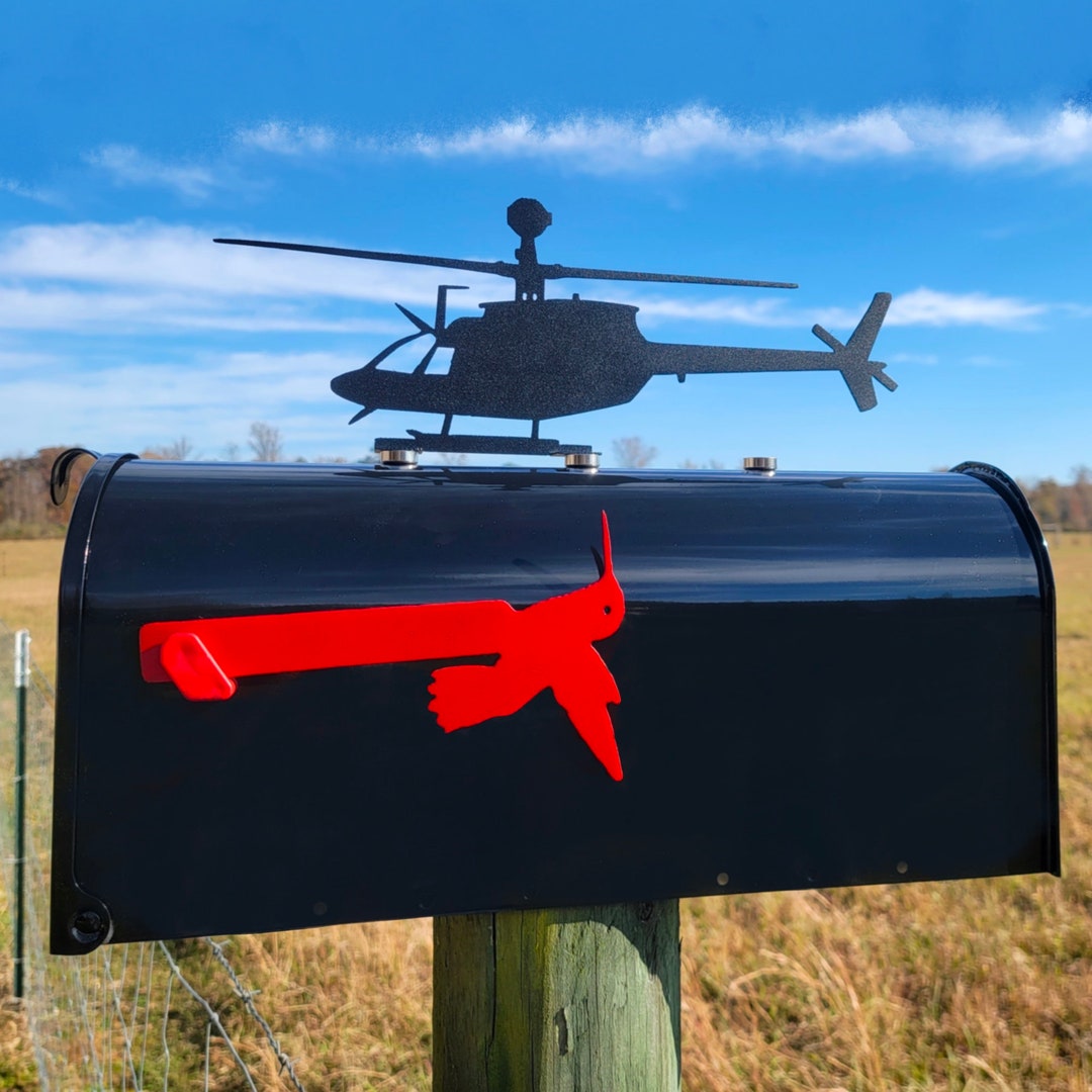 OH-58 Kiowa Mailbox Topper, Powder Coated, Army Aviation, Helicopters ...