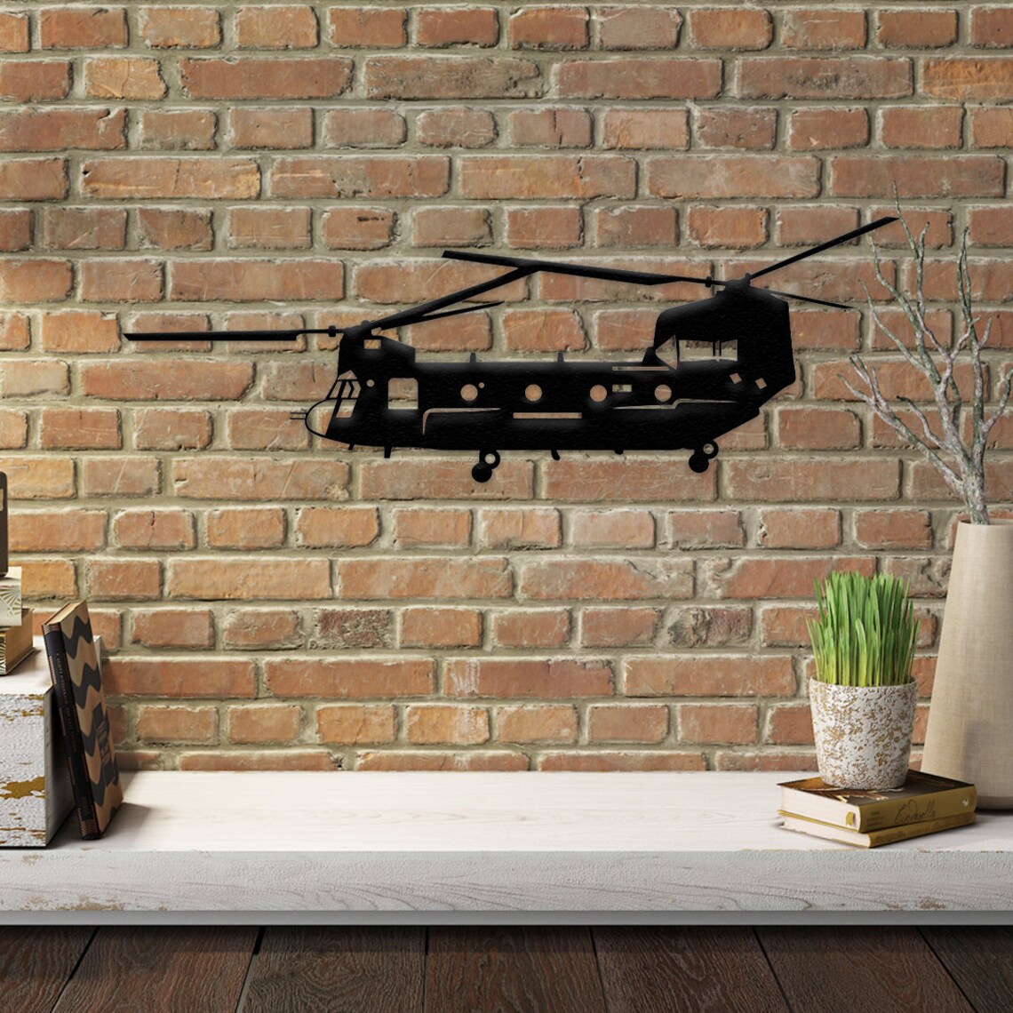 CH-47 Chinook Metal Art Military Helicopter Man-cave Wall - Etsy