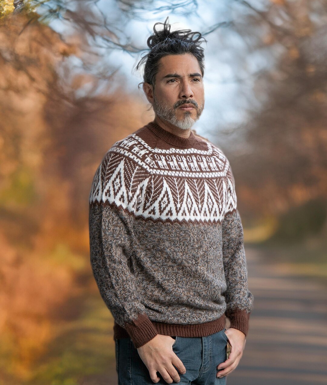 Alpaca Jumper for Men | Alpaca Sweater, Inca Sweater, Knitted Jumper ...