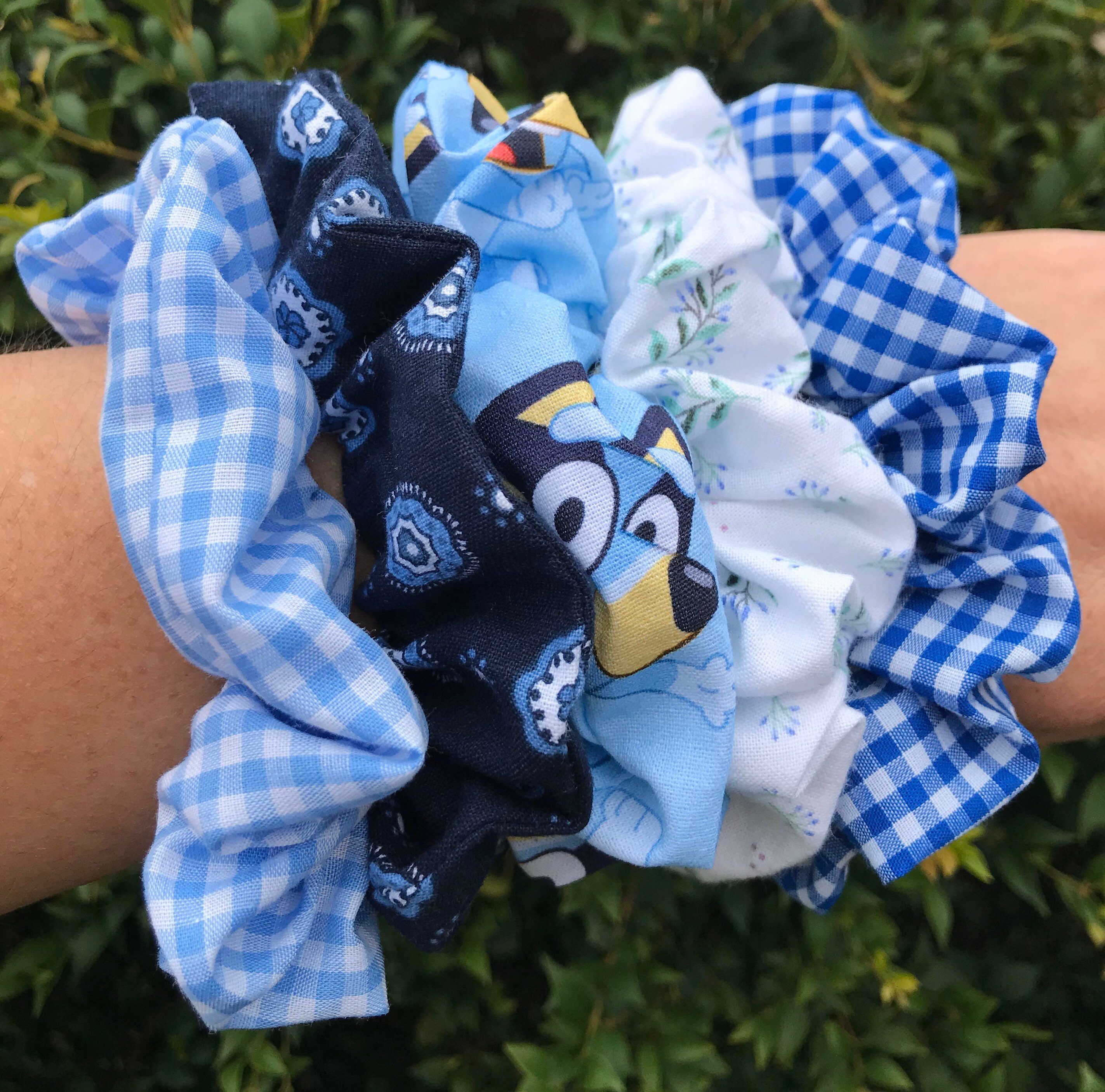 BLUEY Scrunchies Bluey Fabric Hair Ties. Gentle Hair Elastic. - Etsy ...