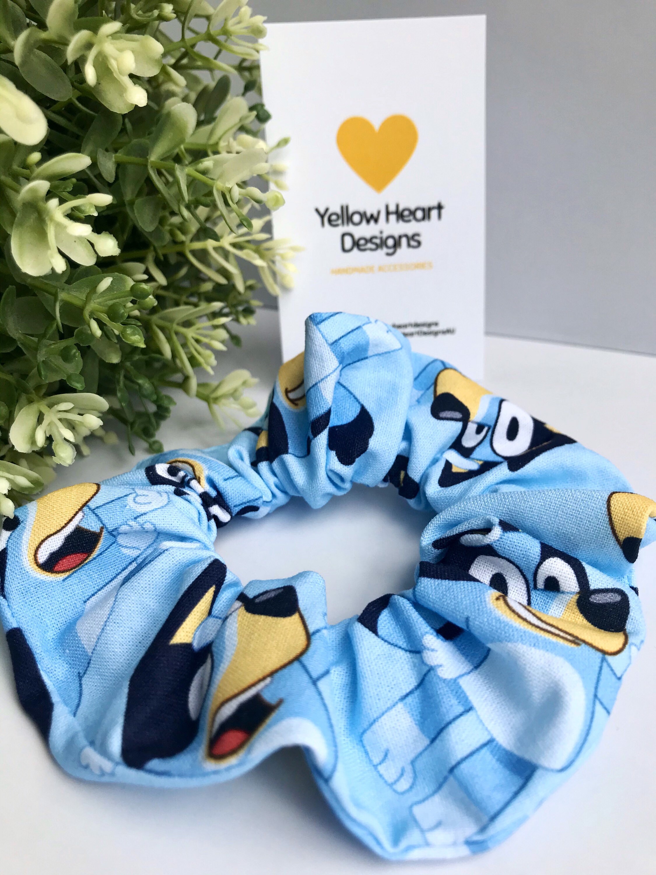 BLUEY Scrunchies Bluey Fabric Hair Ties. Gentle Hair Elastic. - Etsy ...