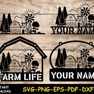 Farm Scene PNG Design, Fame Landscape PNG Sublimation, Hand Craft Gift ...