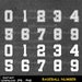 Baseball Letter Number SVG Baseball Svg Font Softball Alphabet Clipart ...