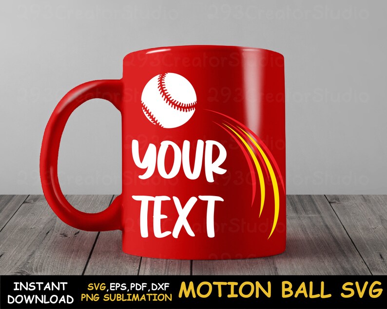 Baseball Svg File for Cricut Motion Baseball Png Sublimation - Etsy