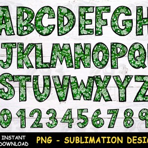 Alphabet St. Patrick's Day PNG, Lucky Clip Art Png Sublimation, Funny ...