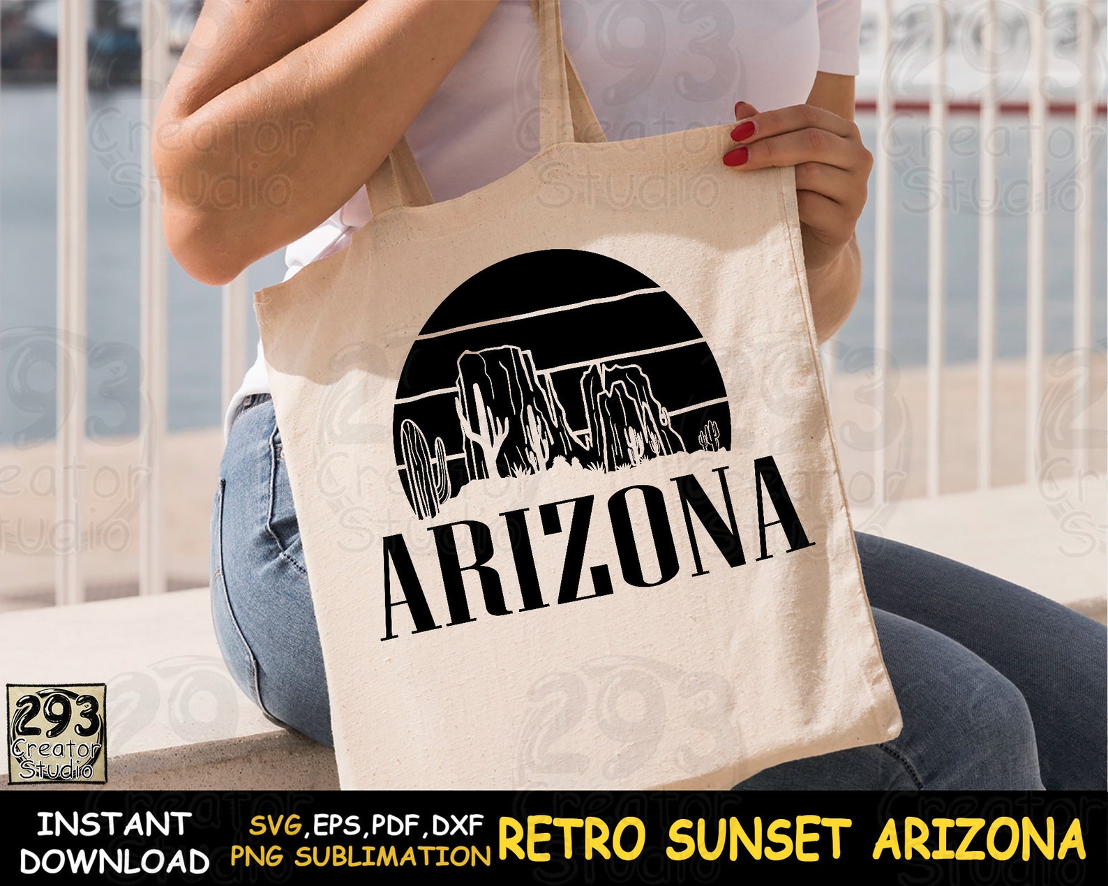 Desert Landscape Svg Files for Cricut Arizona Shirt Png - Etsy