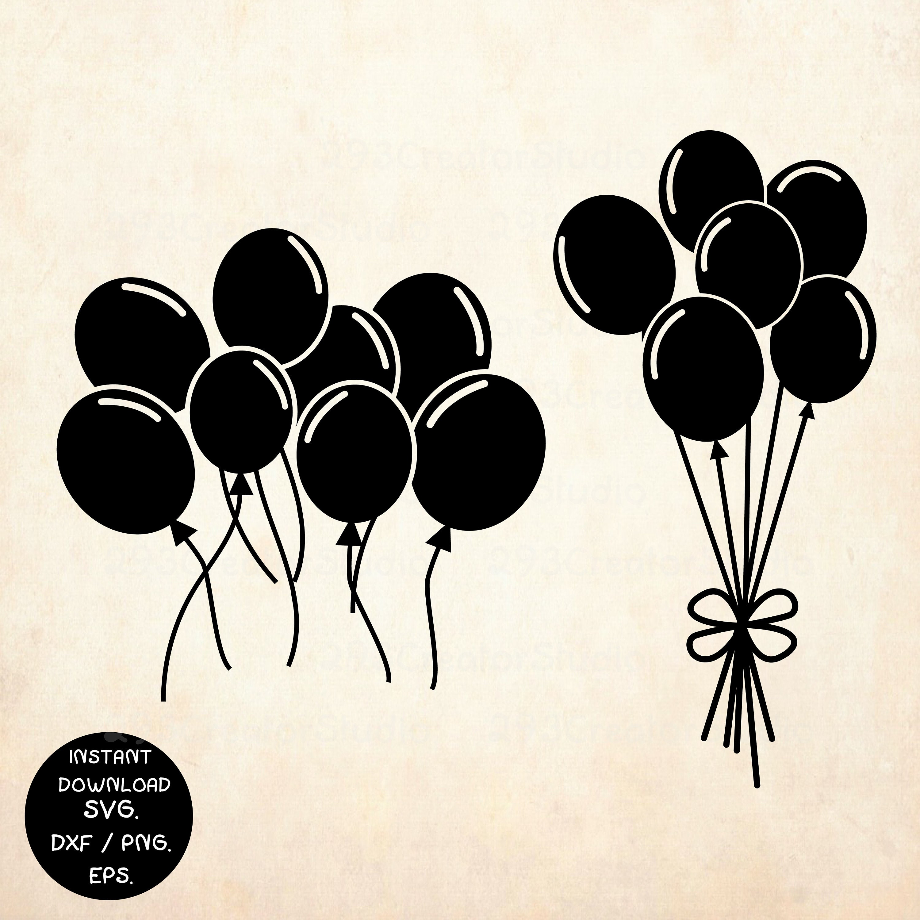 Balloon Birthday Party Svg Balloon Svg Bundle Kid Svg Party | Etsy Canada