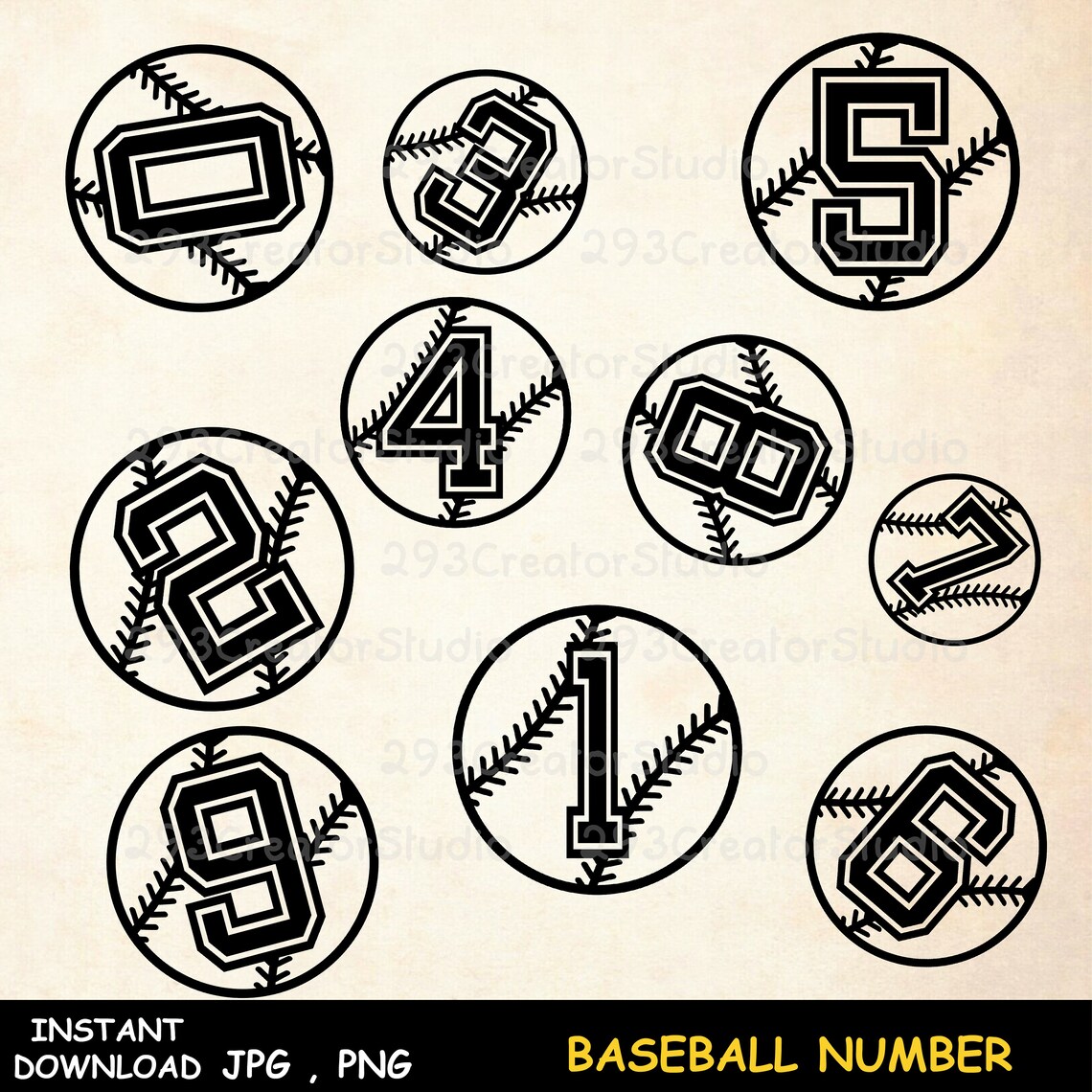 Baseball Letter Number SVG Baseball Svg Font Softball Alphabet - Etsy