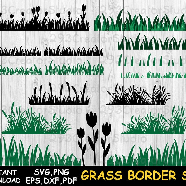 Green Grass Svg - Etsy