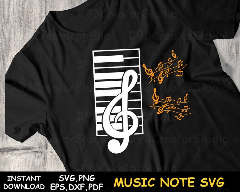 Music Note Svg Piano Svg Treble Clef Svg Piano Keys Svg | Etsy Canada