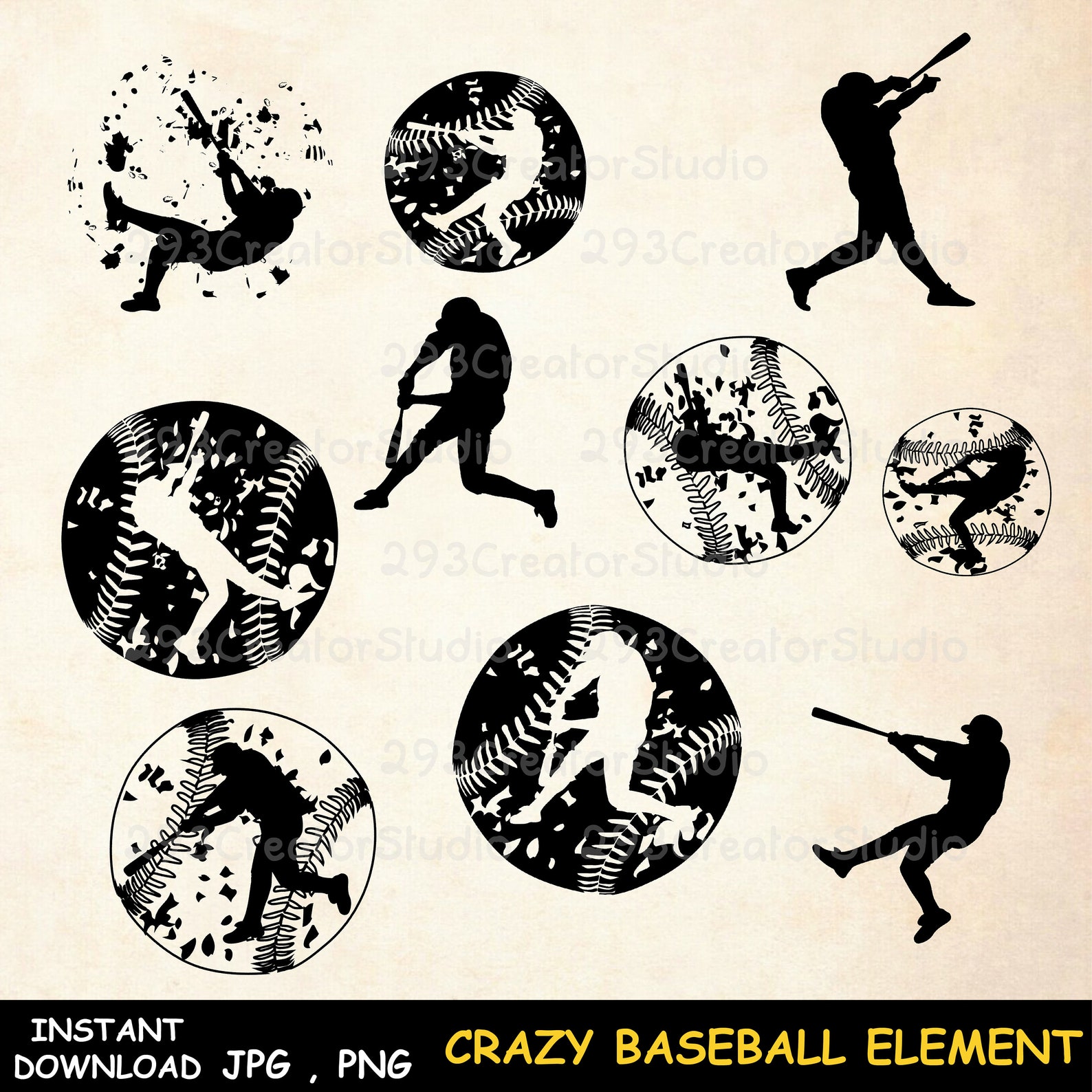 Baseball Player Svg Baseball Svg Distressed Baseball Logo Svg - Etsy