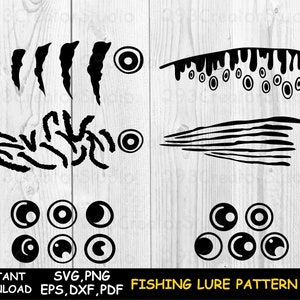 Fishing Lure Svg Fishing Lure Pattern Svg / Fish Lure Tumble | Etsy