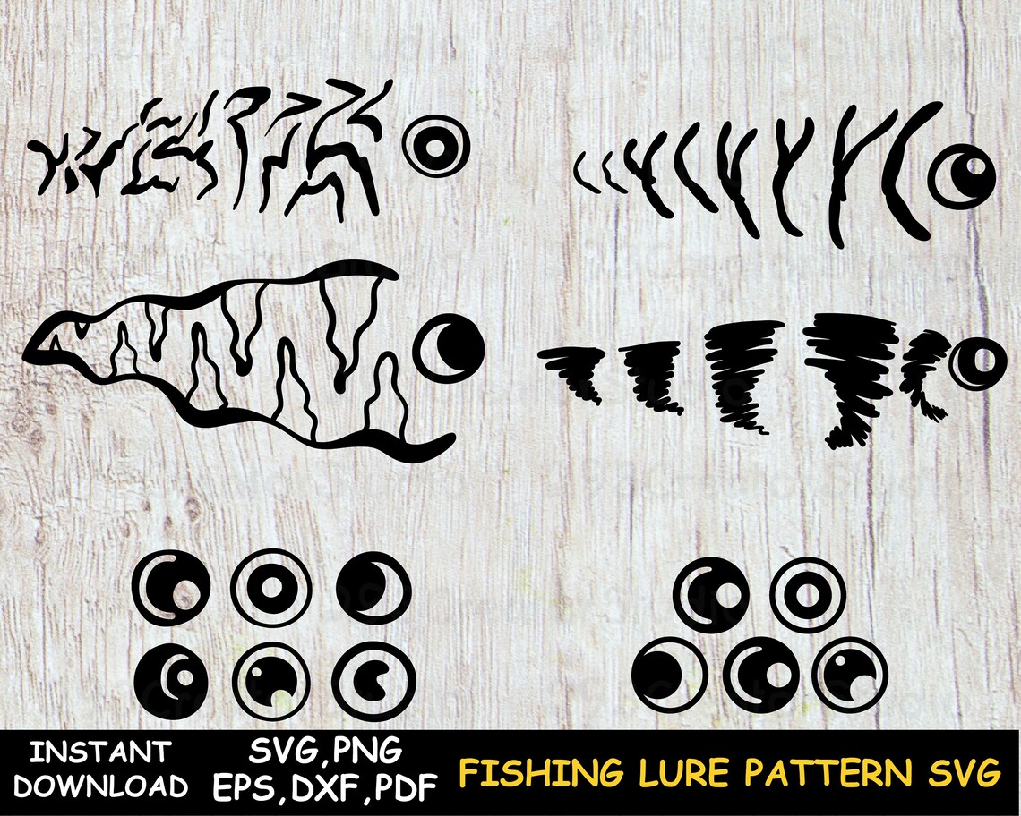 Fishing Lure Svg Fishing Lure Pattern Svg Fish Lure Svg for Tumble ...