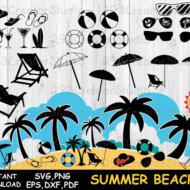 Beach Svg - Etsy