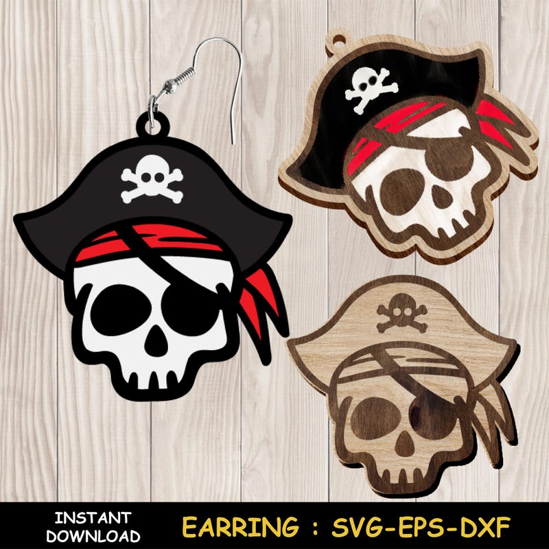 Pirate Earrings - Etsy