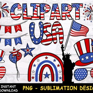 4th of July Png, American Flag Alphabet Design, Hand Letter Print ...