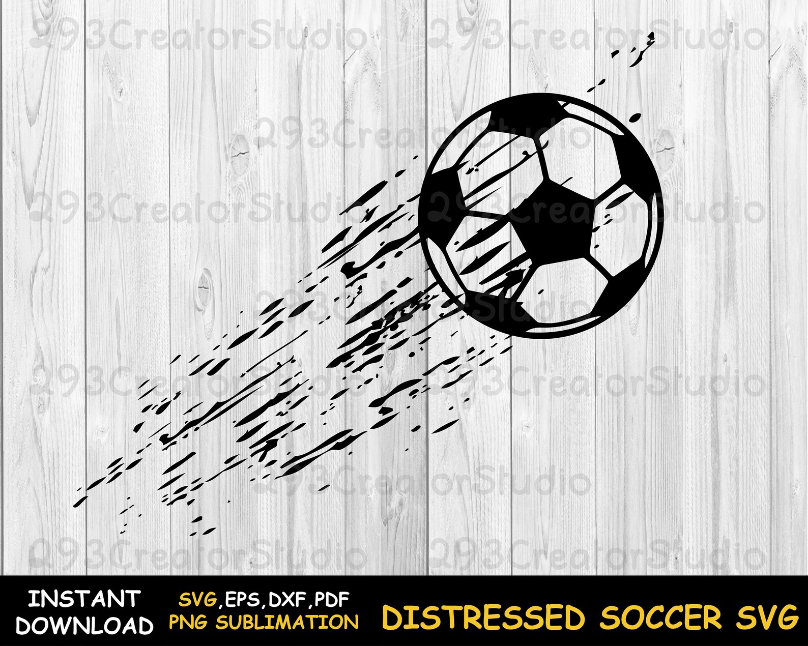 Distressed Soccer Svg Motion Soccer Ball Png Football Logo | Etsy