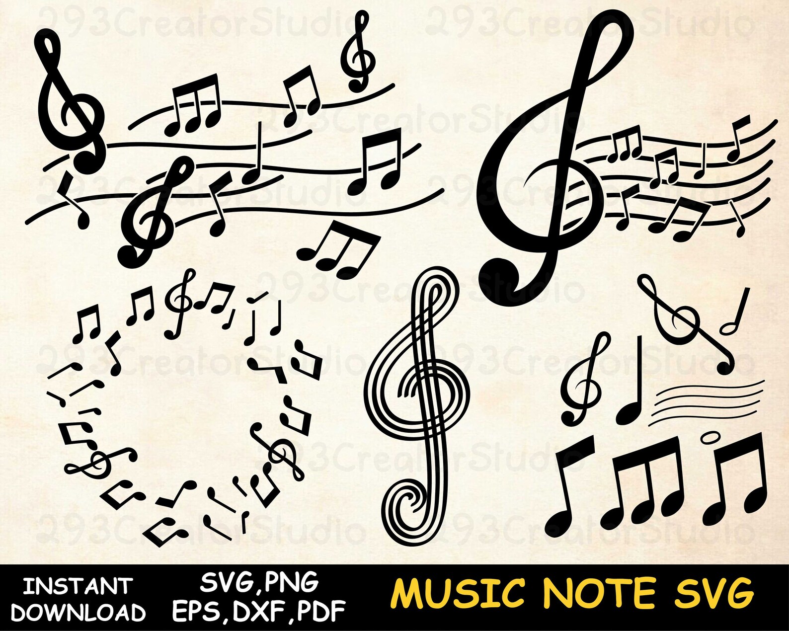 Music Note Svg Piano Svg Treble Clef Svg Piano Keys Svg Keyboard SVG ...