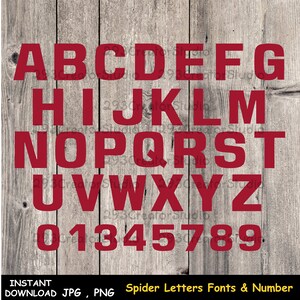 Alphabet Spider Web Svg Spider Svg Halloween Spider Font Bundle Spider ...