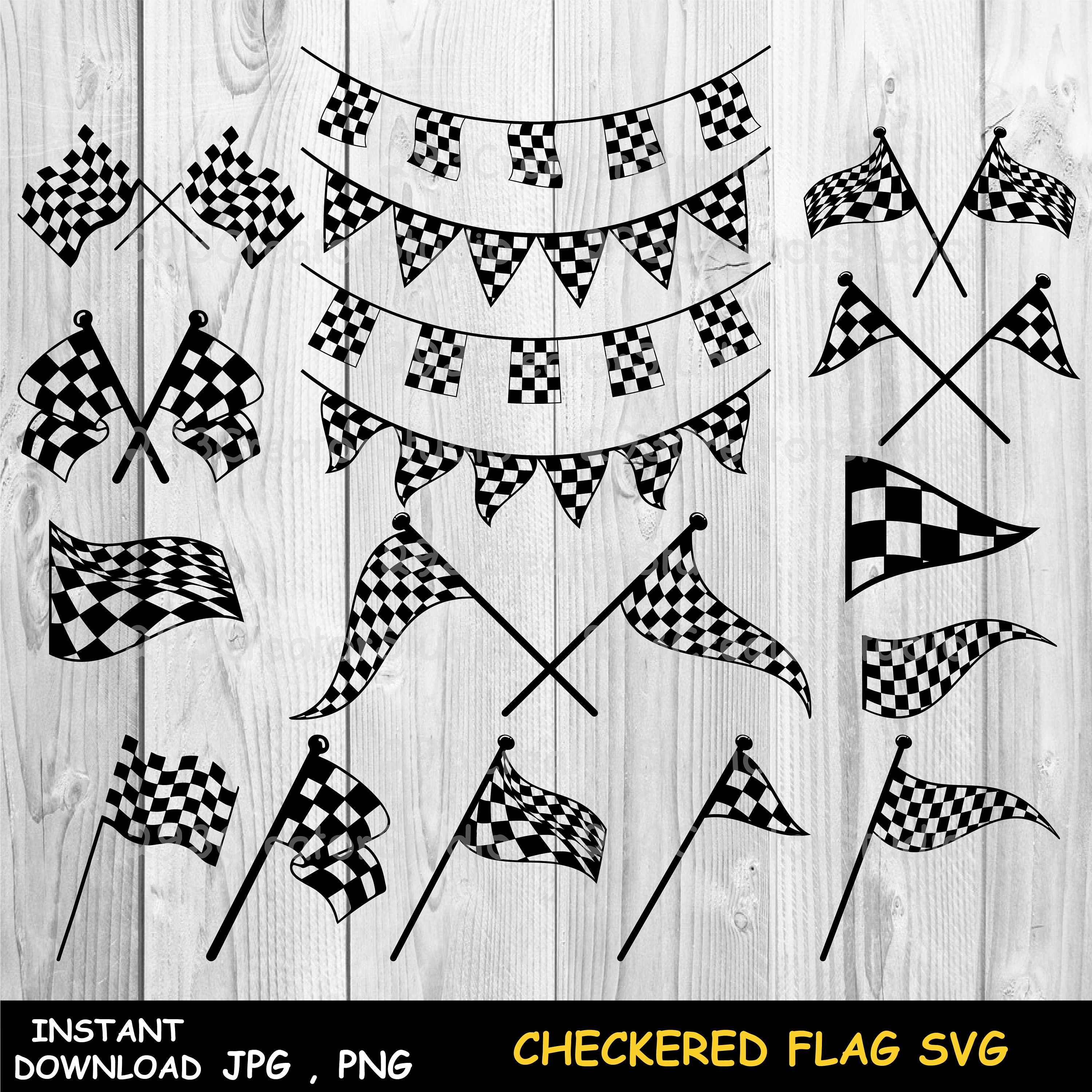 Triangular Checkered Banner