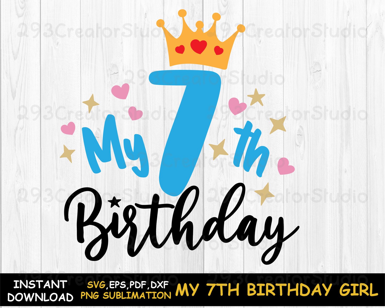 My 7th Birthday Svg Seventh Birthday girl svg 7Year Old | Etsy My 7th Birthday Svg Seventh Birthday girl svg 7Year Old | Etsy