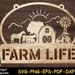 Farm Life SVG, Farm Scene PNG Design, Landscape PNG Sublimation, Hand ...
