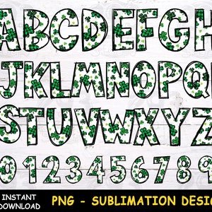 Alphabet St. Patrick's Day PNG, Lucky Clip Art Png Sublimation, Funny ...