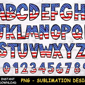 Alphabet Design, American Flag Png, 4th of July Clip Art, Patriotic Png ...