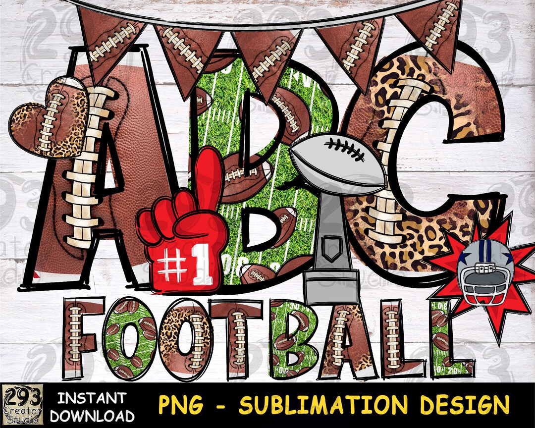 Alphabet Football Lover PNG Sublimation, Football Field Png, Football ...