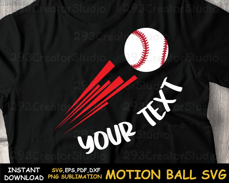 Baseball Svg File for Cricut Motion Baseball Png Sublimation - Etsy