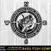 Fishing Camp SVG, Bass Fish Compass Svg, Camping and Fishing Shirt for ...