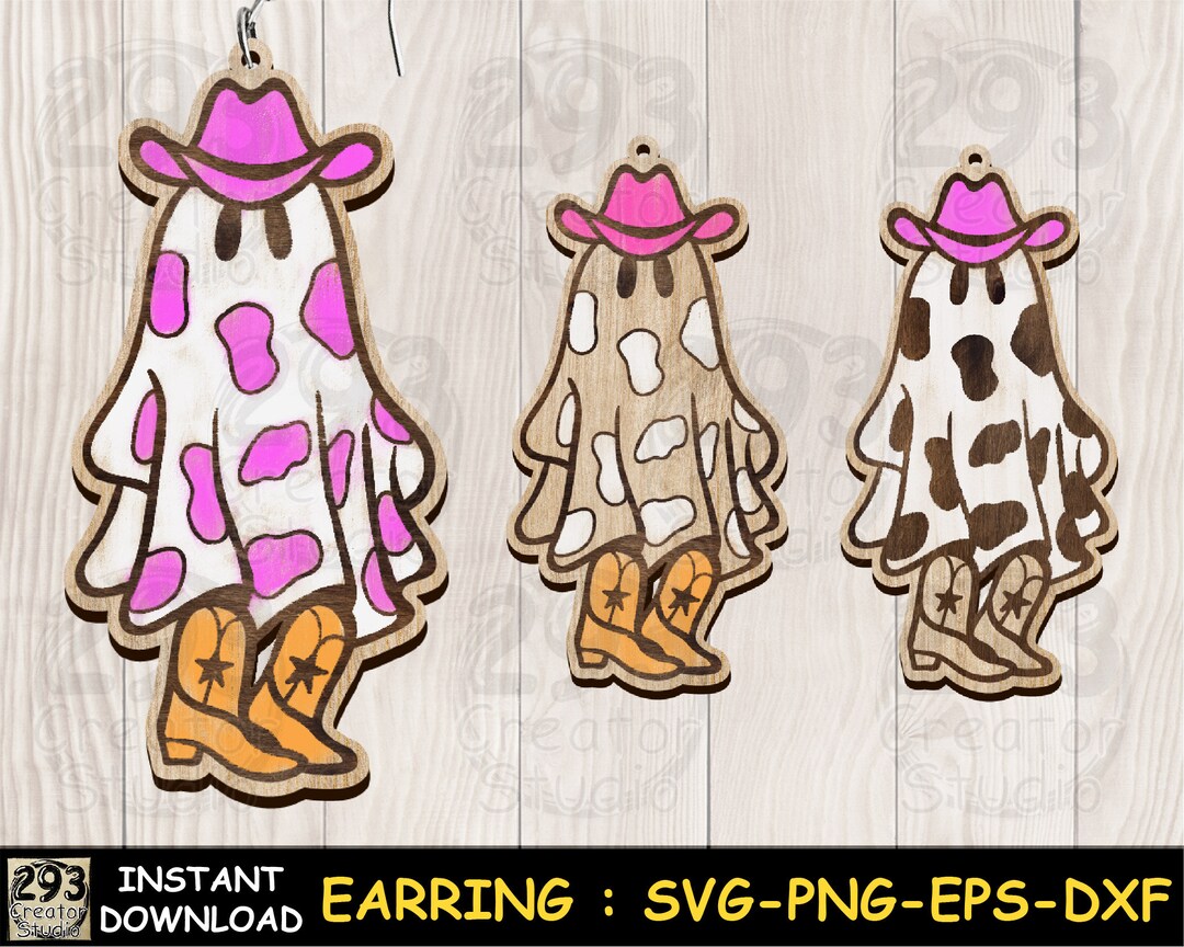 Halloween Earring Svg, Boo Haw Earring Cut Files, Earring Gift Idea for ...