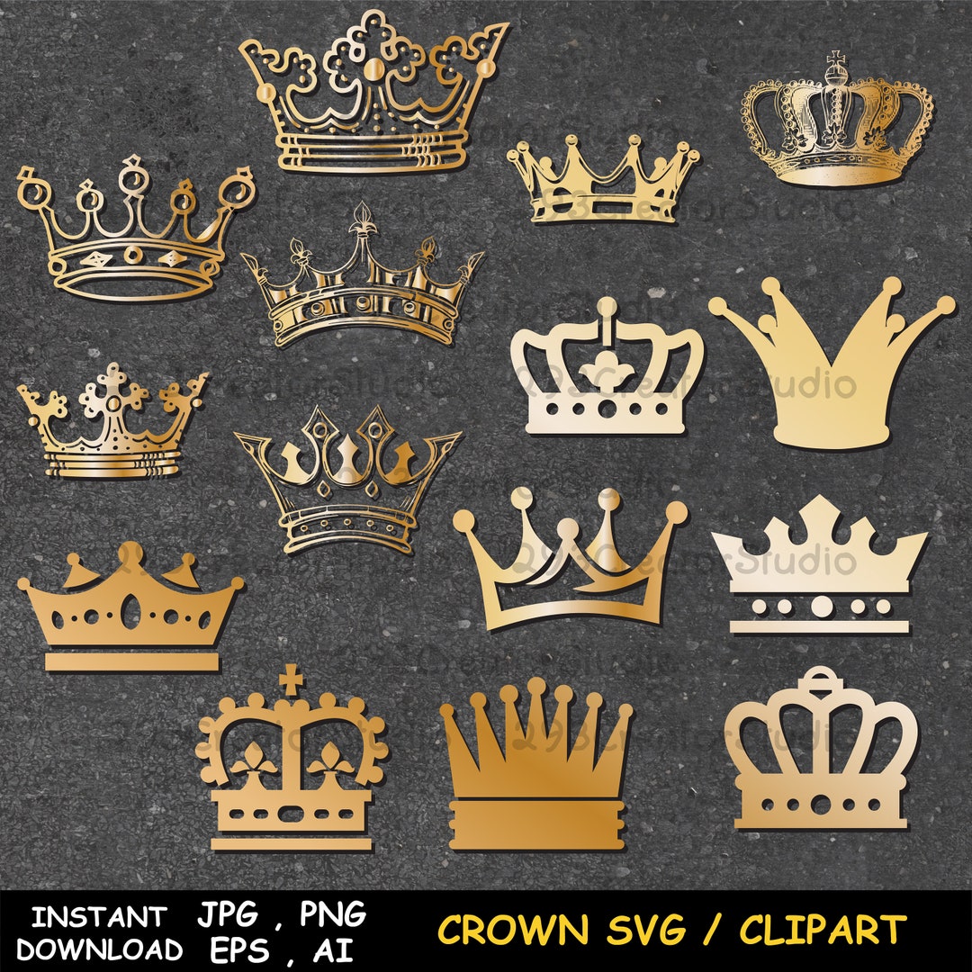 Royal Crown Svg Queen Svg King Svg Silhouette Princess Crown Svg File ...