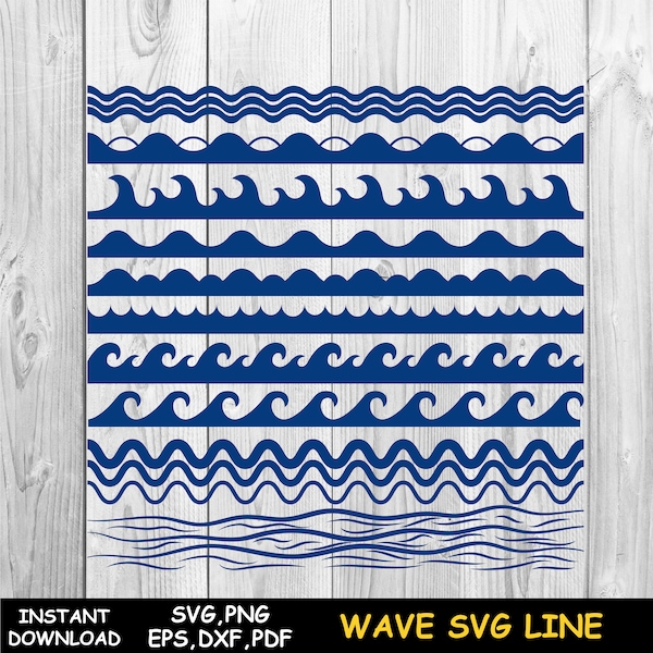 Wave Borders - Etsy