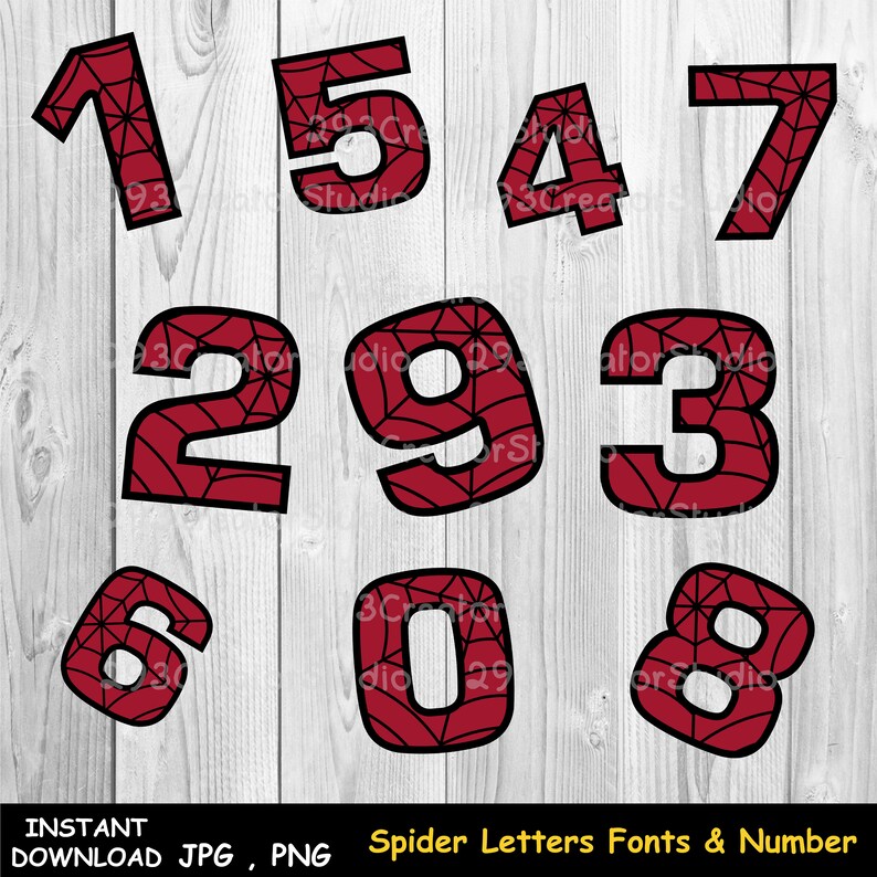 Alphabet Spider web svg Spider svg Halloween spider font | Etsy